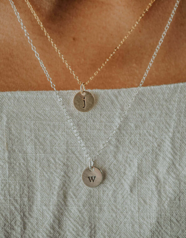 Custom Initial Necklaces | A - Z Letter Necklaces - The Vintage Pearl